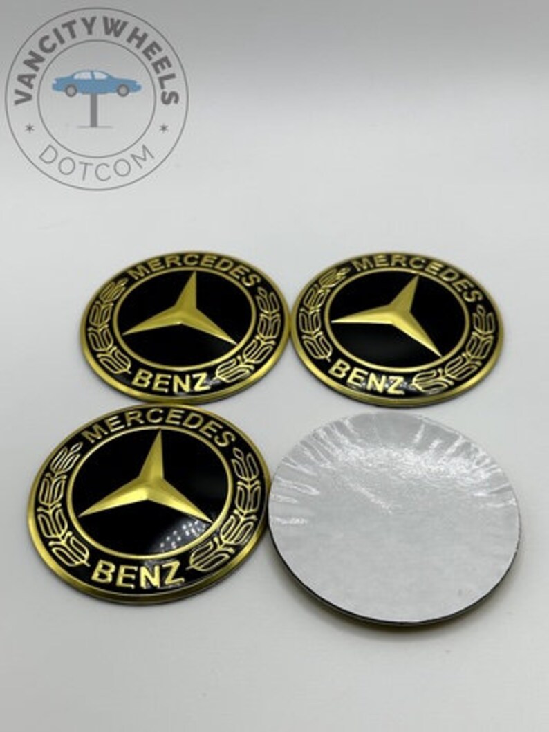 4PCS 56mm Mercedes Benz Stickers Emblems: Unleash the Exquisite ...
