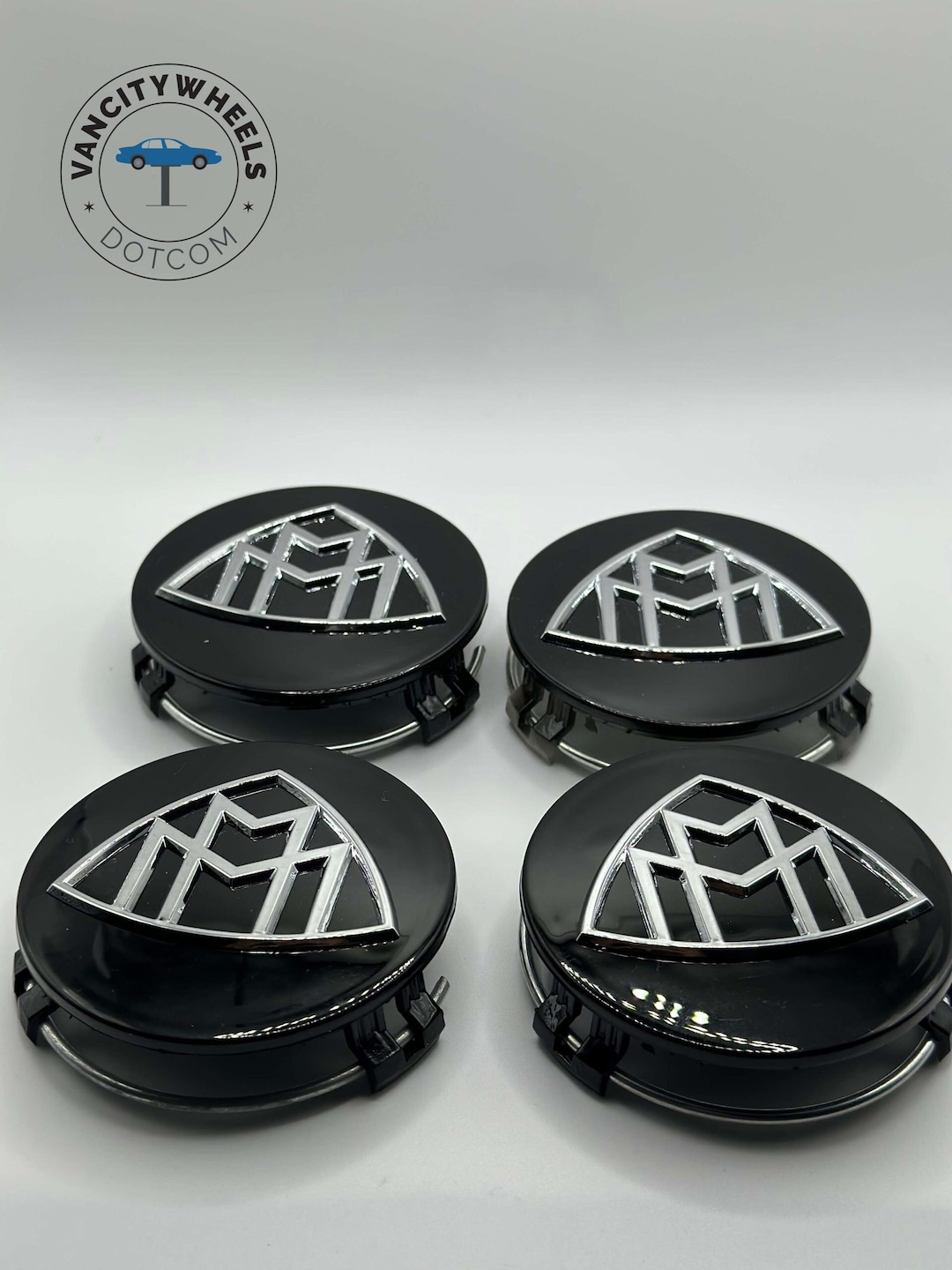 4pcs Mercedes Benz Maybach Gloss Black Wheel Center Caps, Mercedes ...