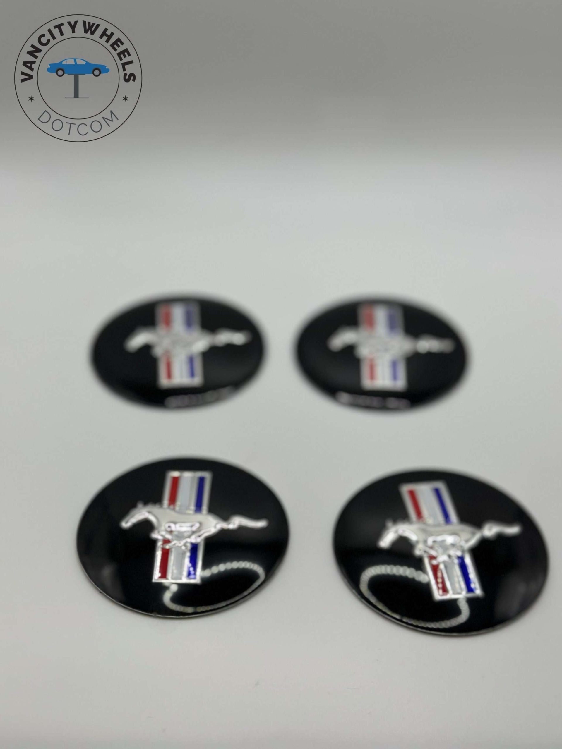 Ford Mustang Black Pony 56mm Emblems Stickers 4pcs - Etsy