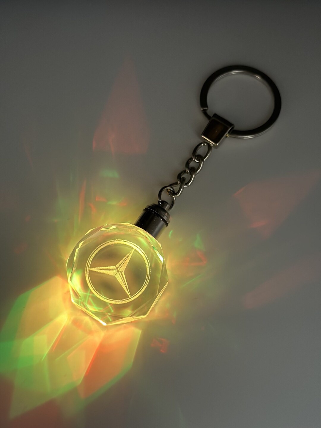 Mercedes Benz LED Crystal Light Cute Keychain Gift for Car Lovers ...