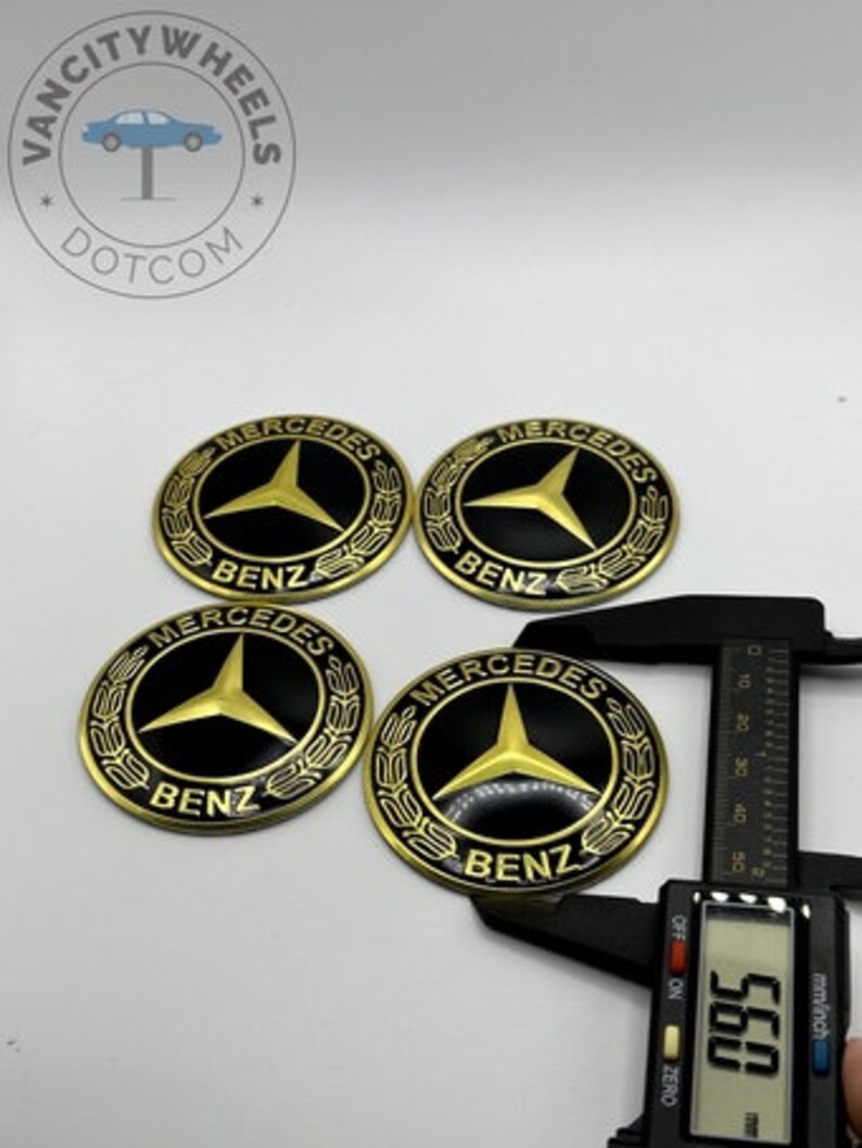 4PCS 56mm Mercedes Benz Stickers Emblems: Unleash the Exquisite ...