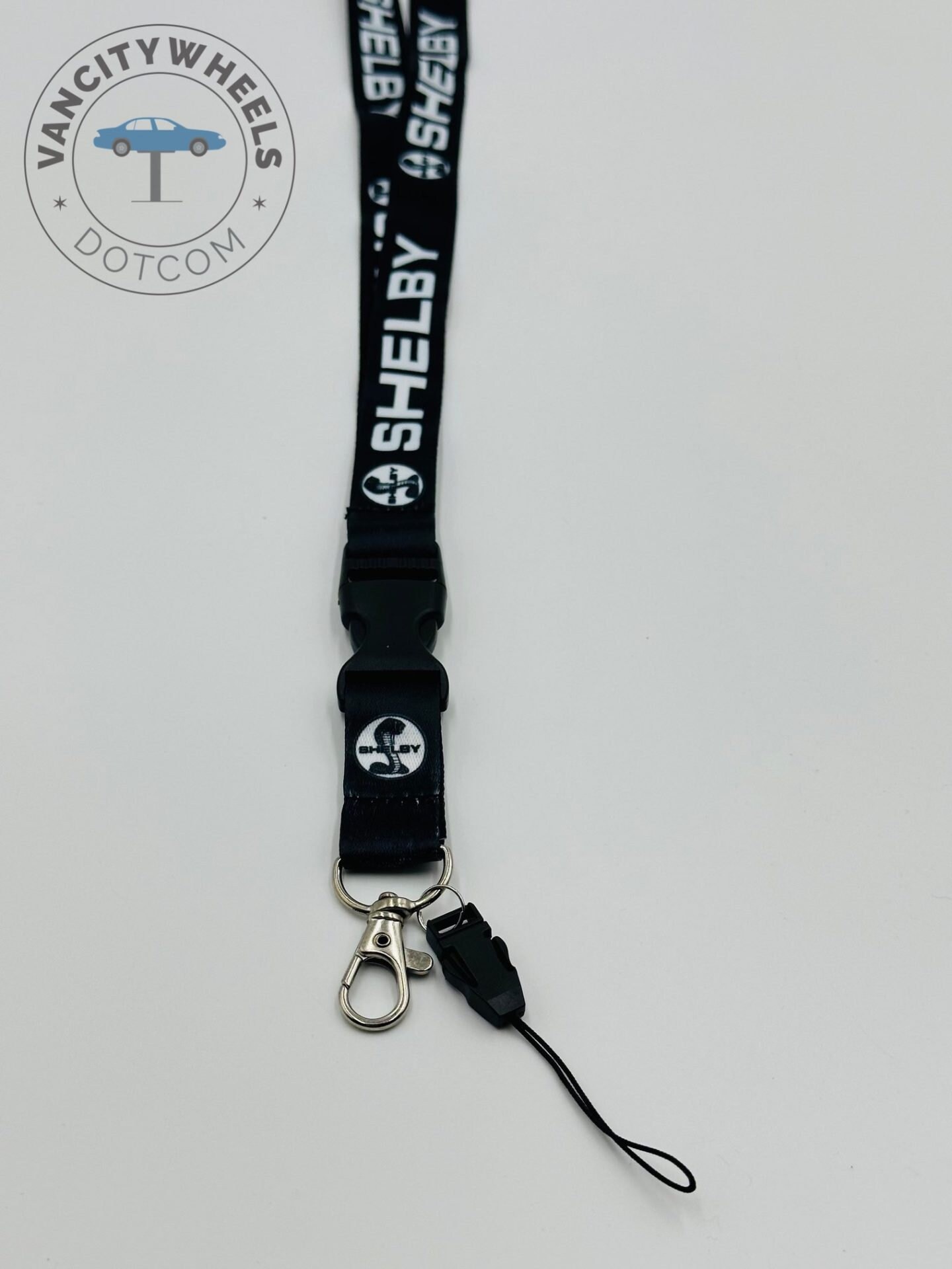 Shelby Logo Emblem Nameplate, Black Shelby Lanyard for Keys ID Card ...