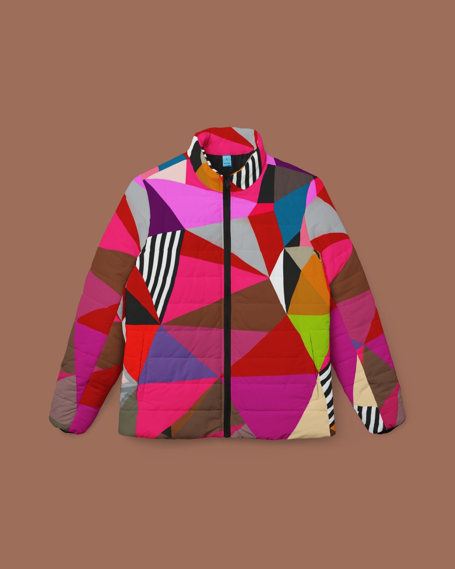 Women Puffer Jacket, Puffy Jacket, Multicolor Puffer Jacket, Original ...