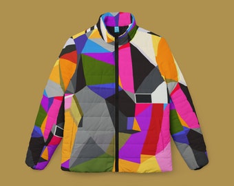 Women Puffer Jacket, Puffy Jacket, Multicolor Puffer Jacket, Original ...