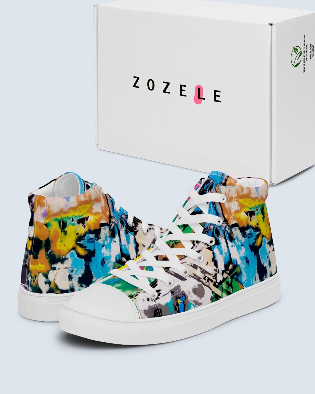 Men's Sneakers Stylish Men's Shoes High Top Canvas Shoes Men's Footwear ...