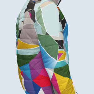 Women Puffer Jacket, Puffy Jacket, Multicolor Puffer Jacket, Original ...