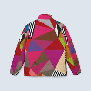 Pink Puffer Jacket for Women Women's Puffer Jacket Multicolored Puffer ...