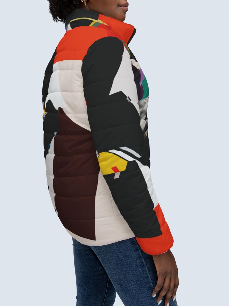 Womens Puffer Jacket Outerwear for Women Street Wear Colorful Puffer ...