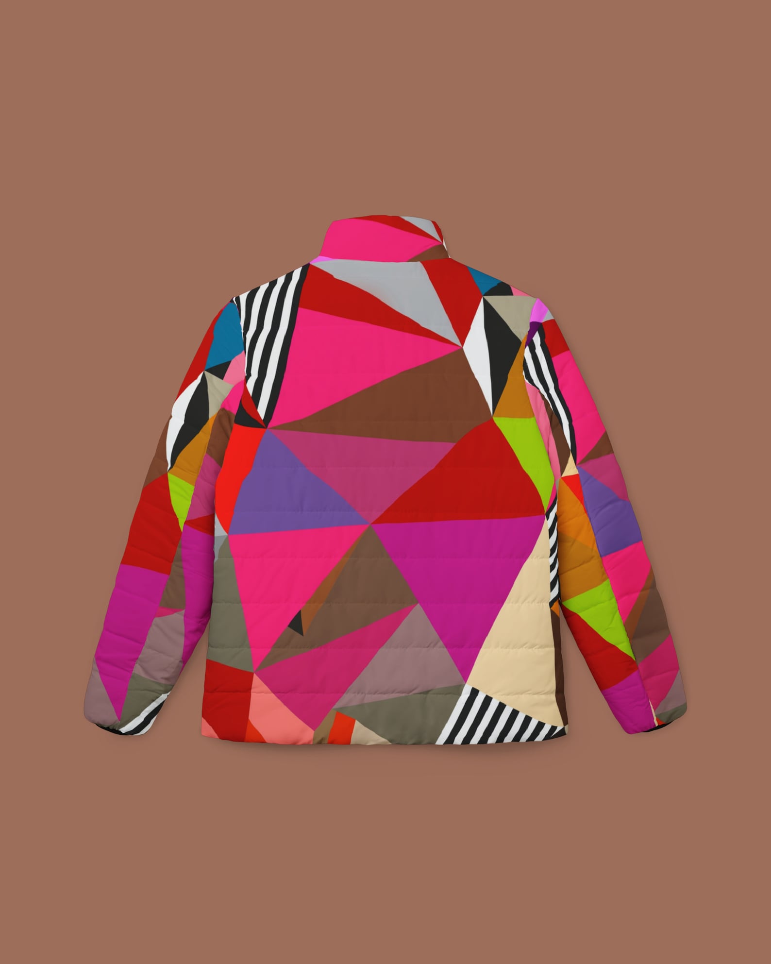 Women Puffer Jacket, Puffy Jacket, Multicolor Puffer Jacket, Original ...