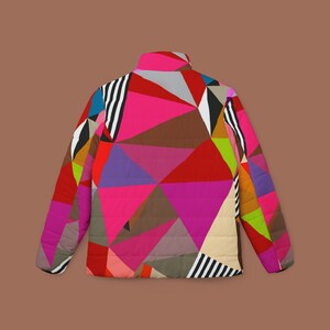 Women Puffer Jacket, Puffy Jacket, Multicolor Puffer Jacket, Original ...