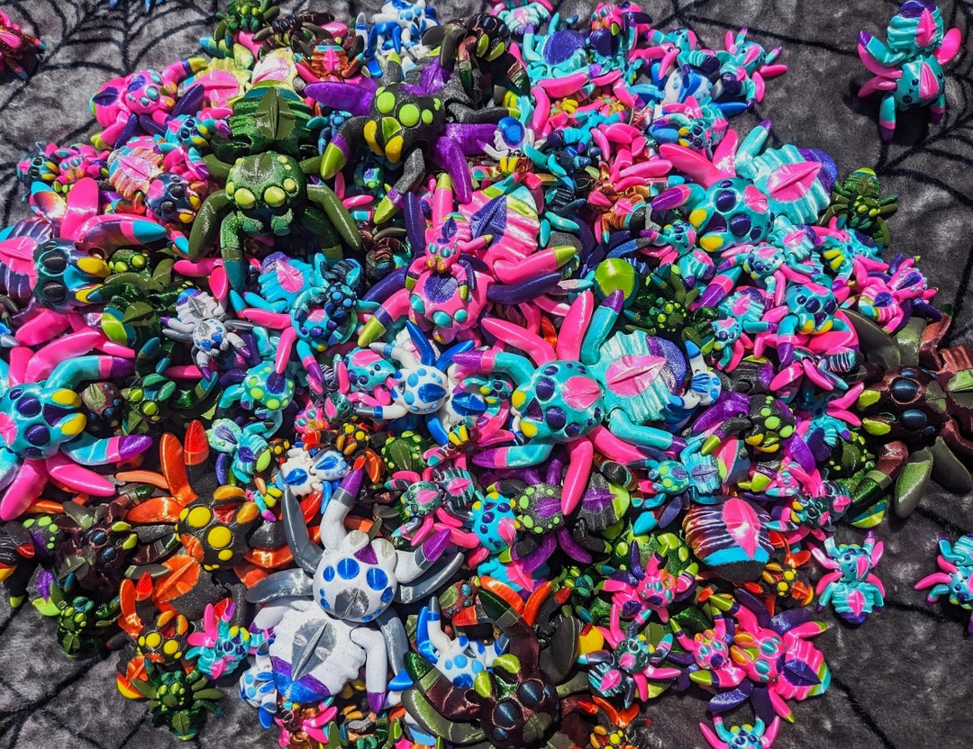 Tiny Jumping Spider - 3D Printed Multicolor Fidget - Etsy