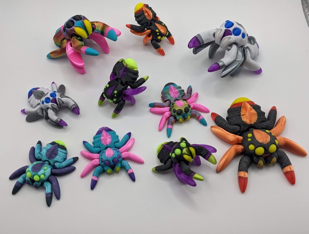 Tiny Jumping Spider 3D Printed Multicolor - Etsy