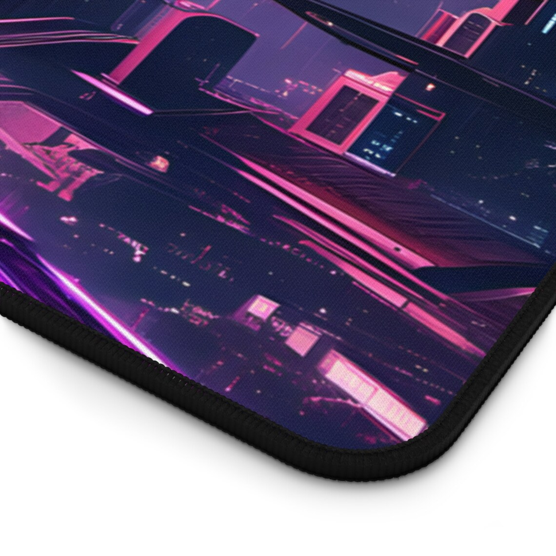 Dystopian Futuristic City Desk Mat, Sci-fi Desk Mat, Spacecraft ...