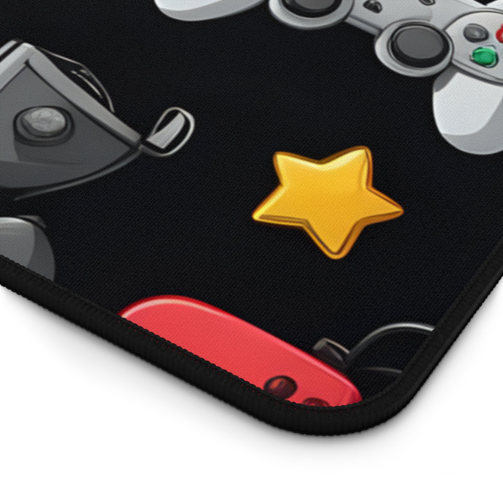 Vintage Gaming Desk Mat Cartoon Style, Gamer Desk Setup, Gaming Mouse ...