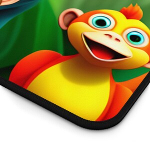 Happy Jungle Animals Desk Mat, Desk Accessories, Office Desk Mat, Large ...