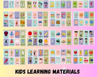 FRUITS Three Part Flash Cards, Montessori Preschool Toddler Flashcard ...