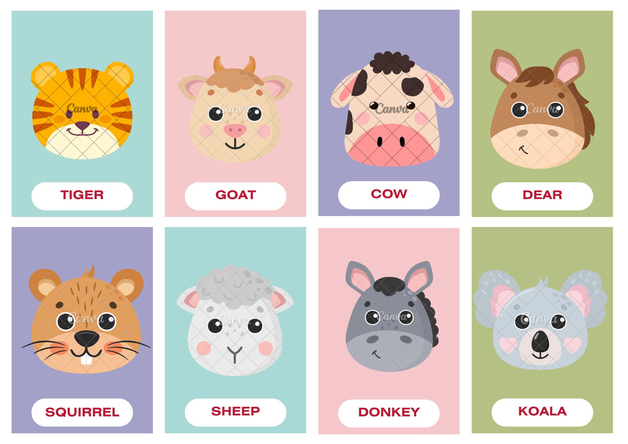 A Complete Set of Flash Card - Etsy