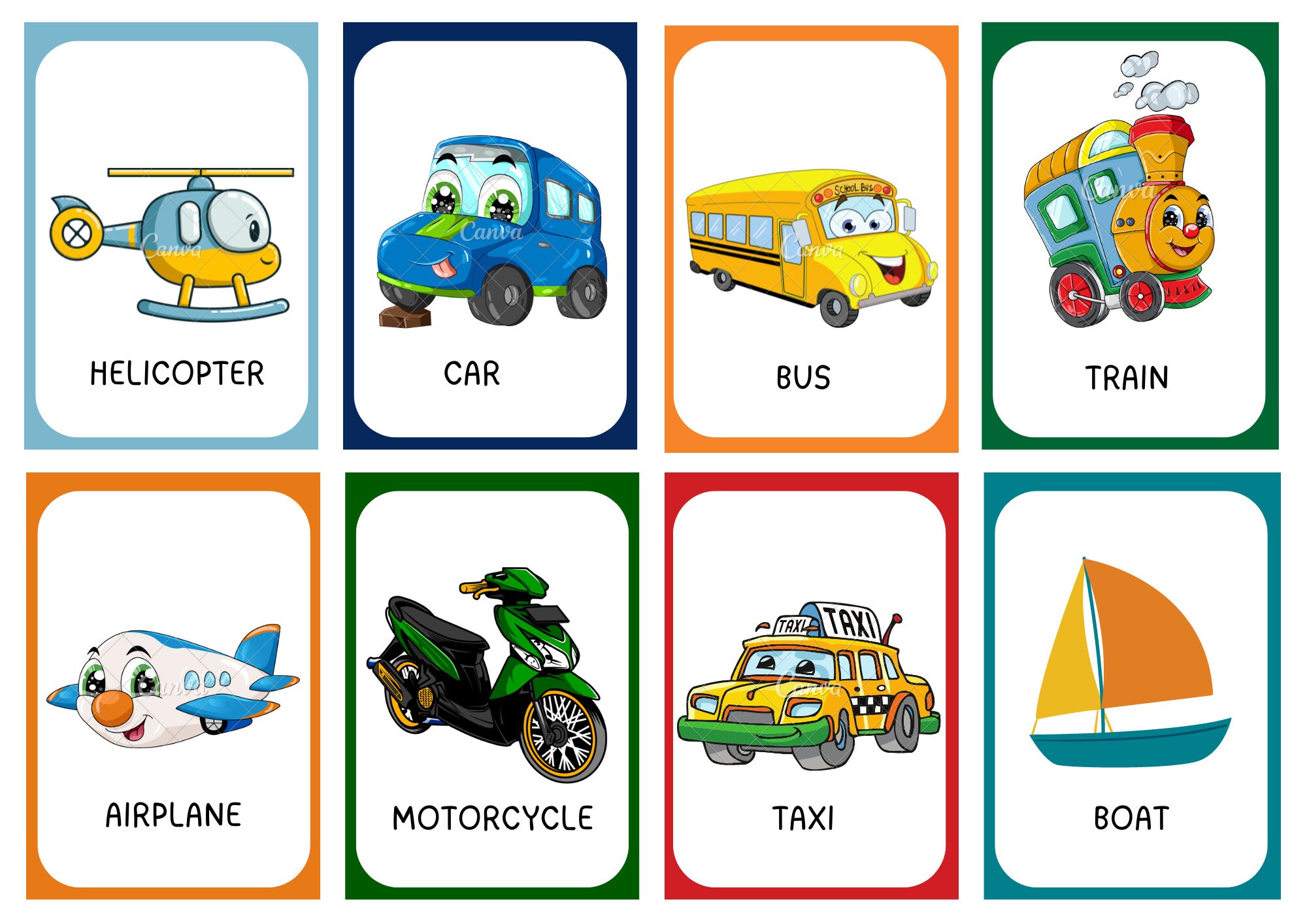 A Complete Set of Flash Card - Etsy