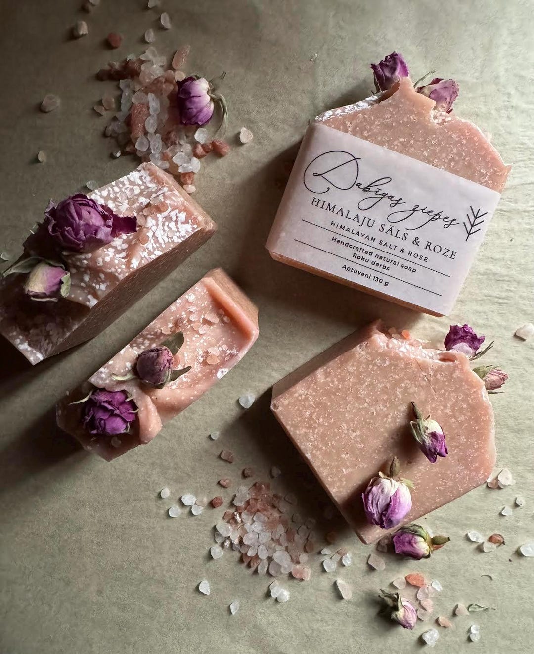 PINK ROSE & SALT Soap Bar - Etsy