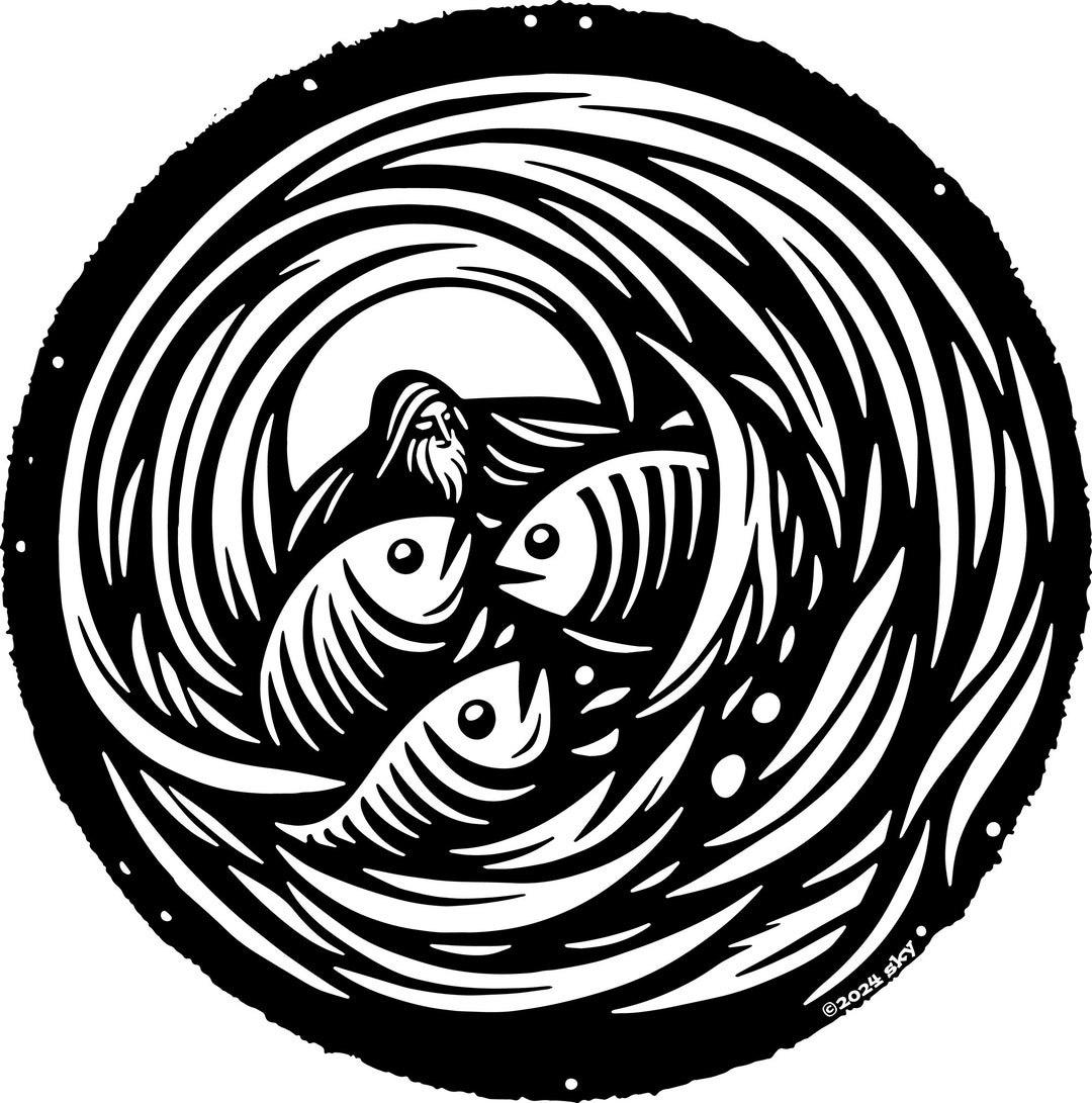 Iconic Artwork Inspired by Rumi's Parable of Three Fish, Wise Mind, DBT ...