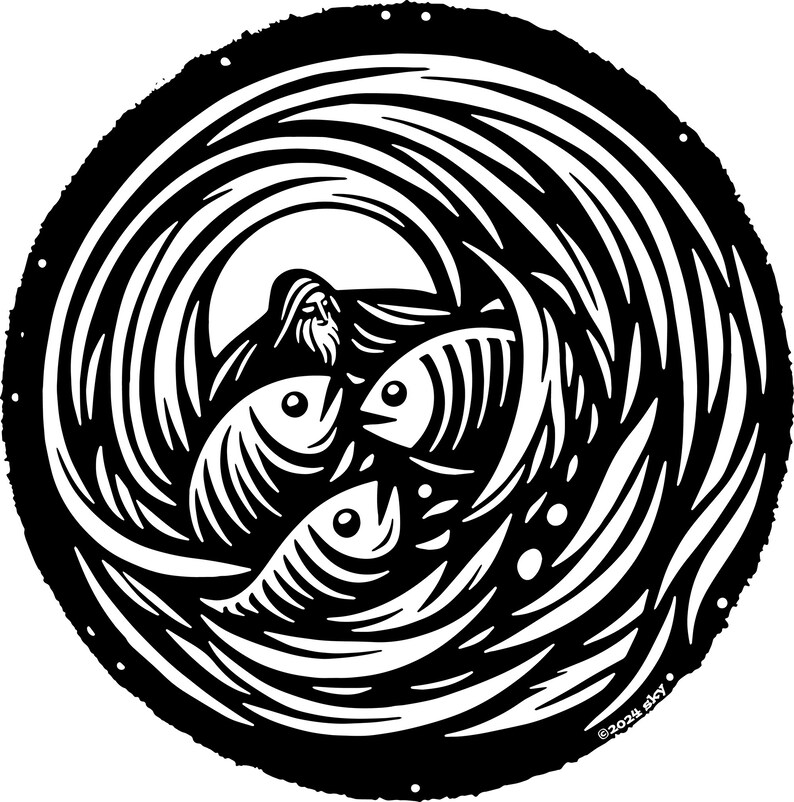 Iconic Artwork Inspired by Rumi's Parable of Three Fish, Wise Mind, DBT ...