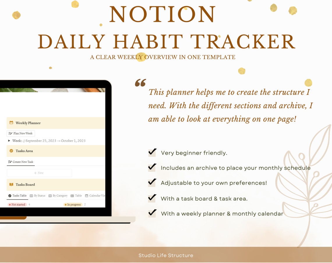 Notion Weekly Schedule Template | Notion Schedule Planner | Monthly ...