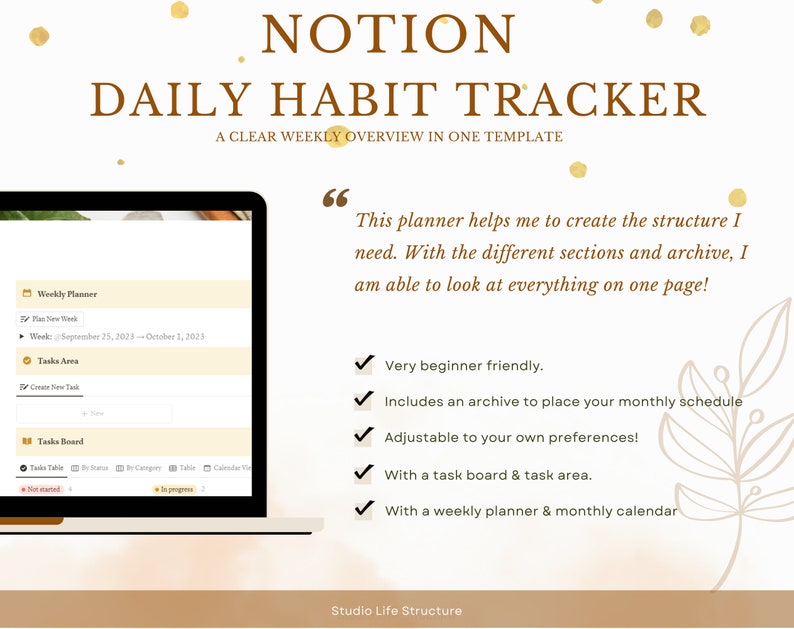 Notion Weekly Schedule Template | Notion Schedule Planner | Monthly ...