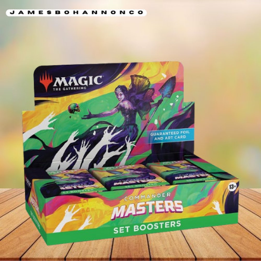 The Gathering Commander Masters Set Booster Box 24 Packs 360 Magic ...