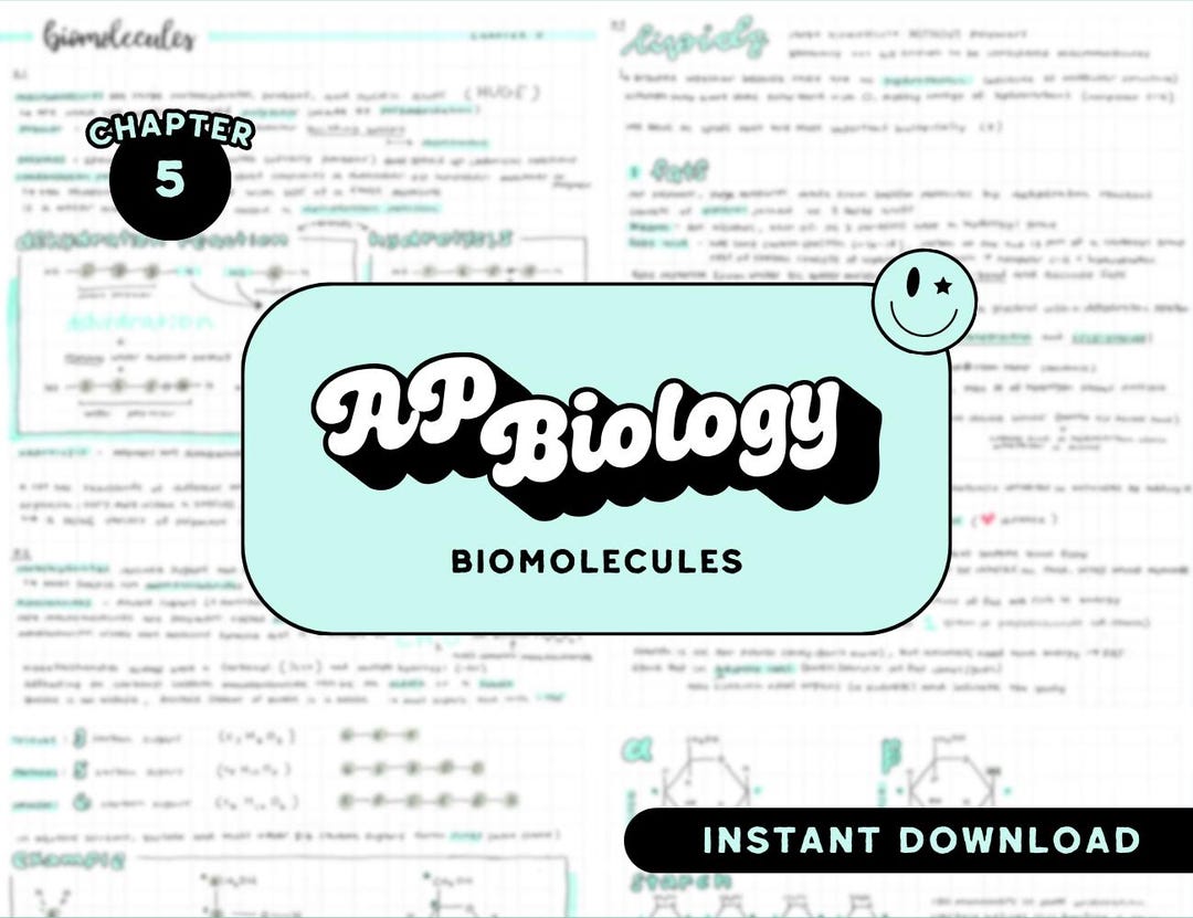 AP BIOLOGY Chapter 5 Study Notes - High School Exam Prep Guide, AP ...