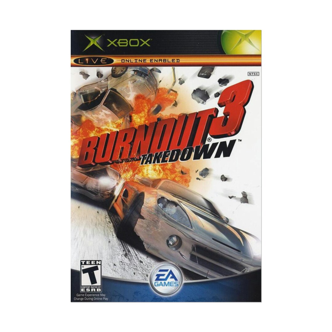 Video Game Classics Poster Burnout 3 - Etsy