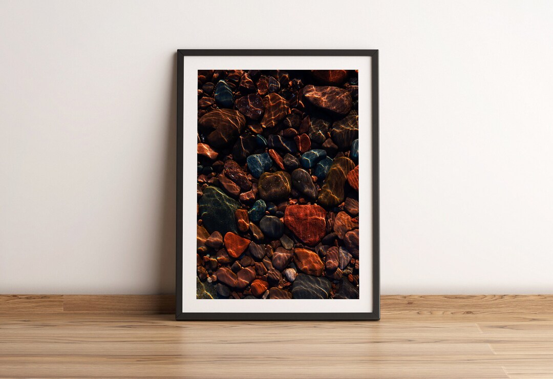 Fine Art Photography Print / Rocks in Sparkling Lake Water, Nature ...