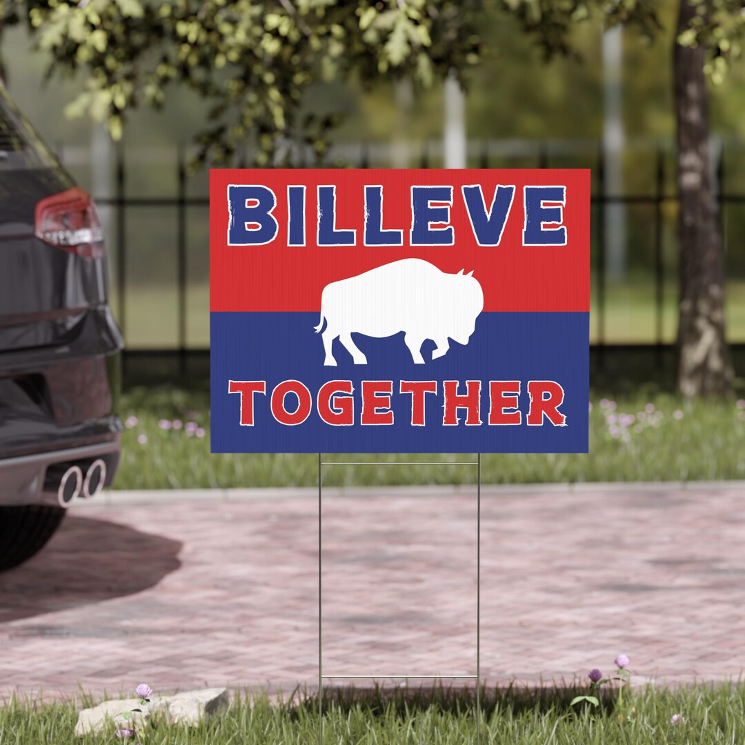 Billeve Together Buffalo Bills Yard Sign - Etsy