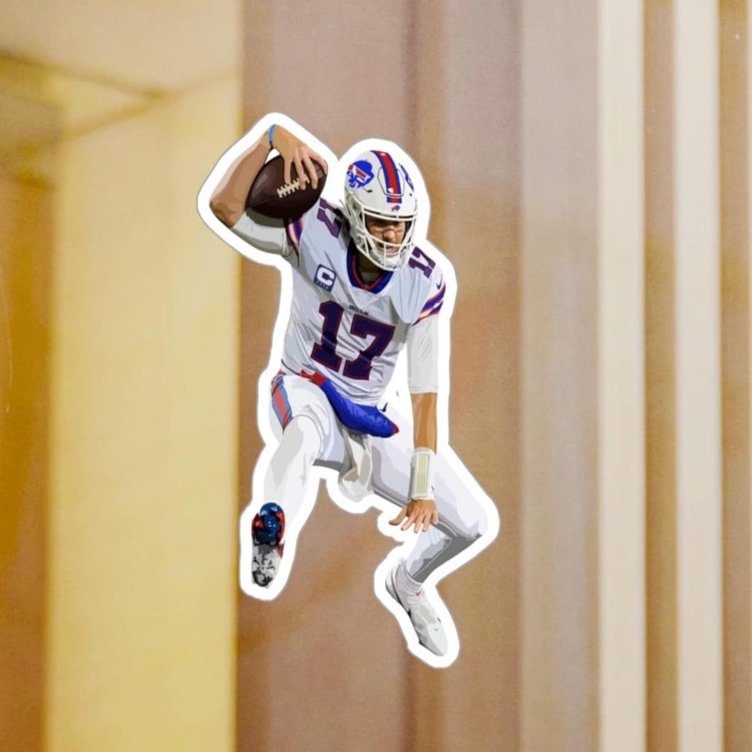 Josh Allen Jumping Vinyl Decal - Etsy