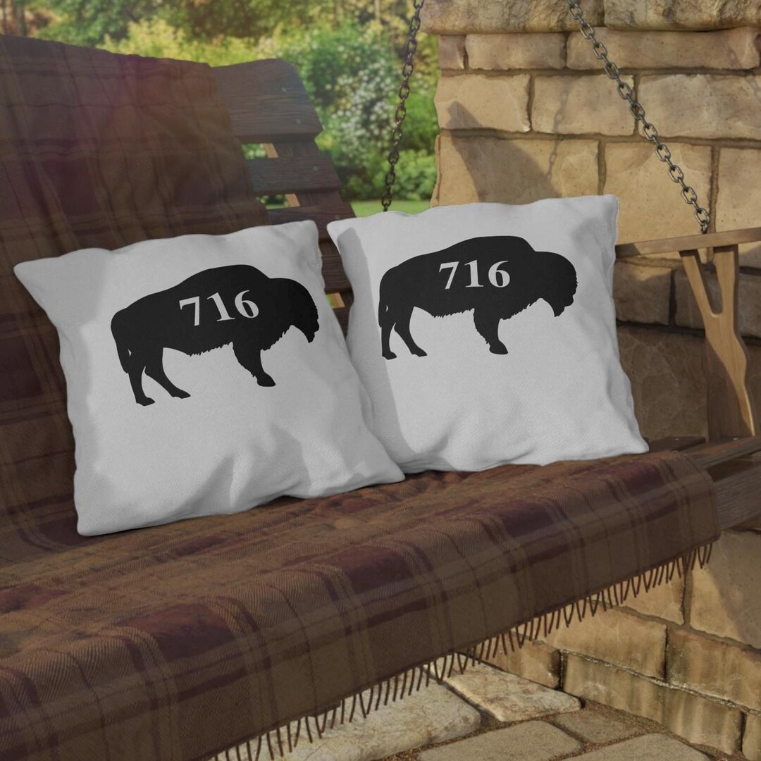 716 Standing Buffalo Outdoor Pillows - Etsy