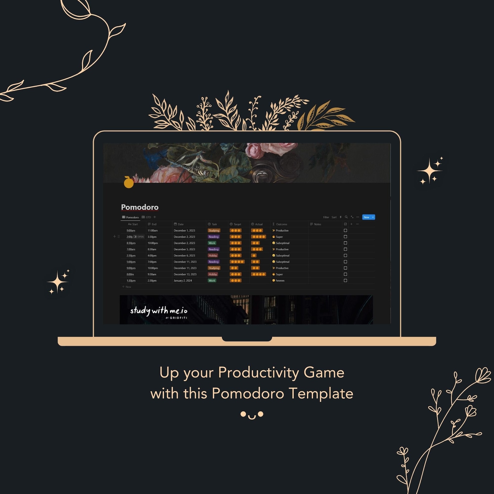 Pomodoro Tracker Notion Template | Pomodoro Notion Template Pomodoro ...