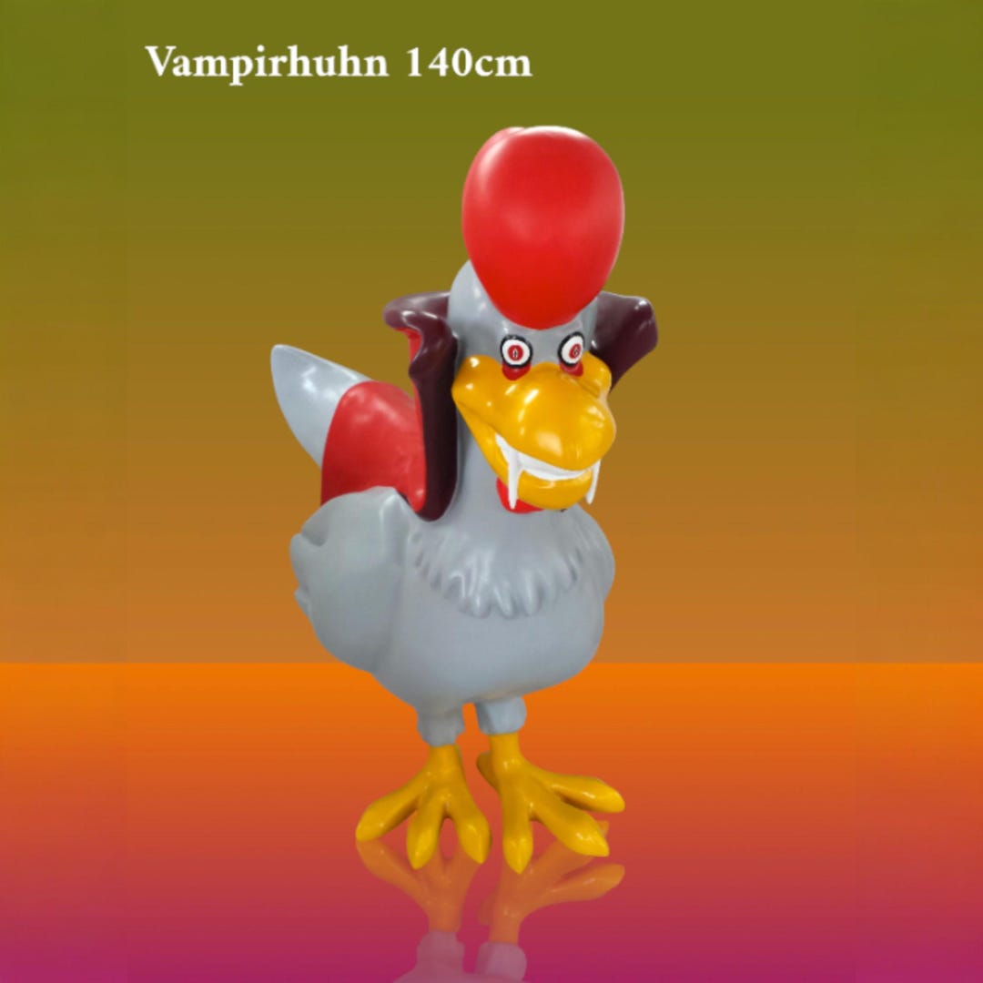 Exclusive Comic Chicken "little Vampire", 140 Cm, Limited Edition ...
