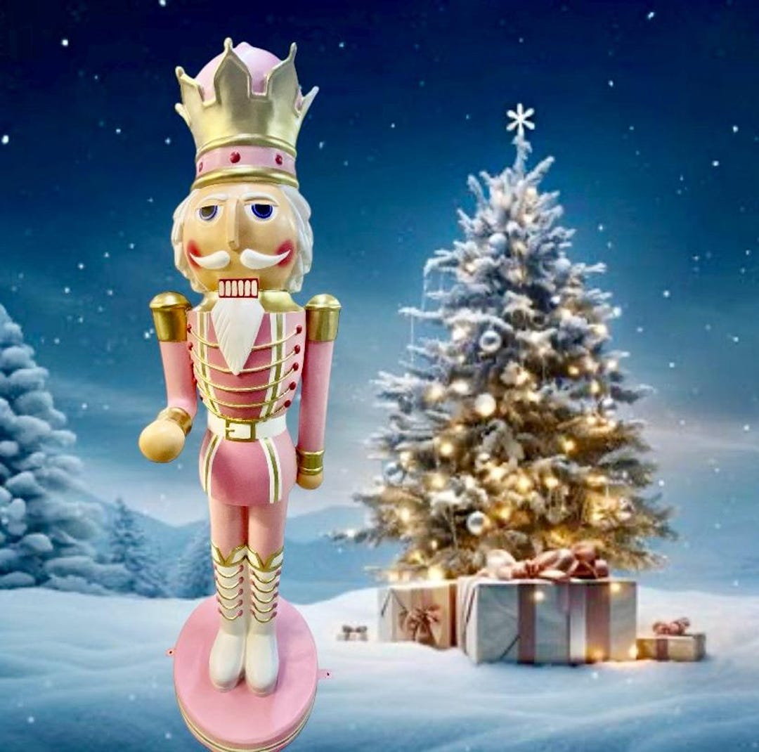 XXL Nussknacker König pink 2m , Weihnachtsdeko, Roi Casse-Noisette ...