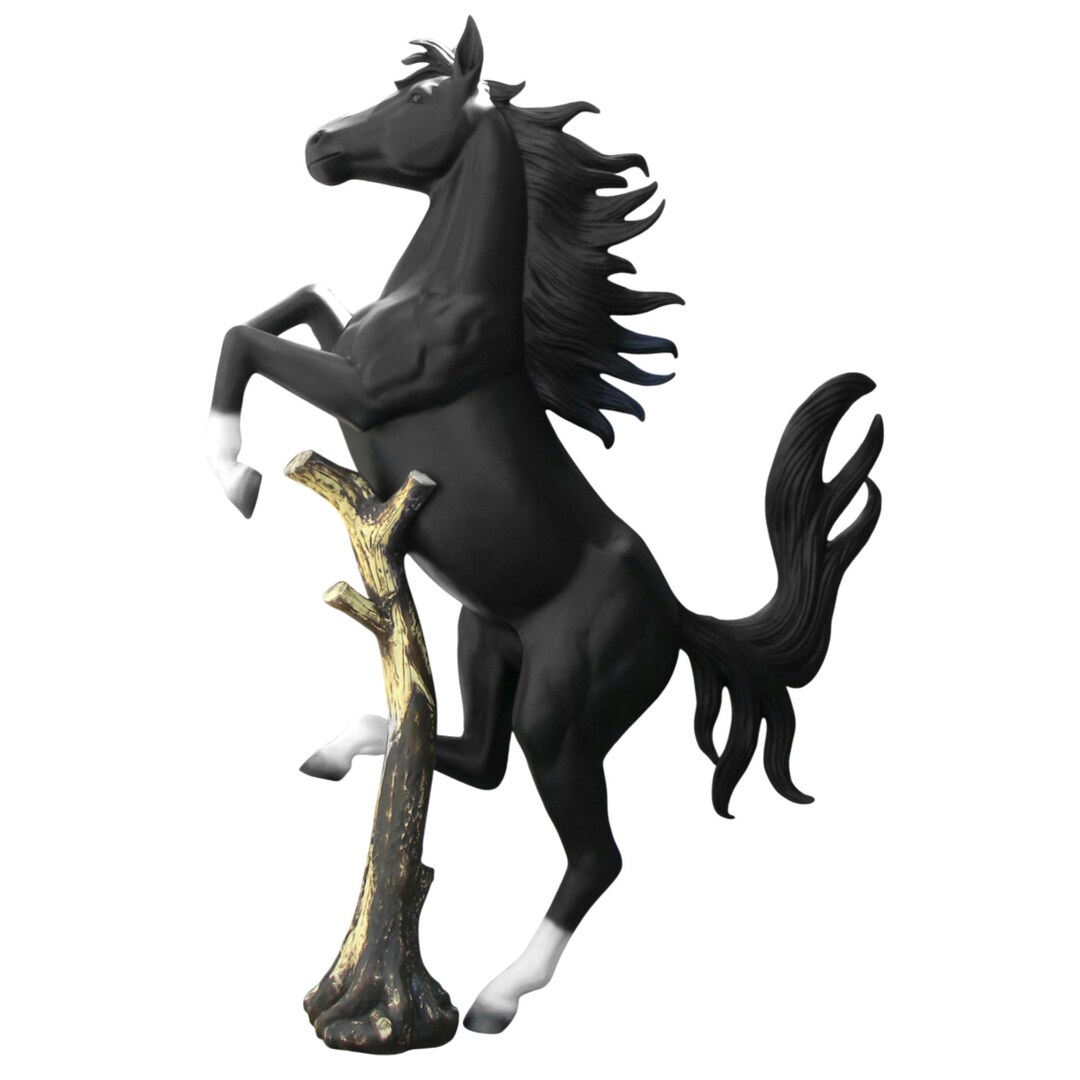 320 Cm ! Life-size Jumping Rearing Horse Très Belle Sculpture De Cheval ...