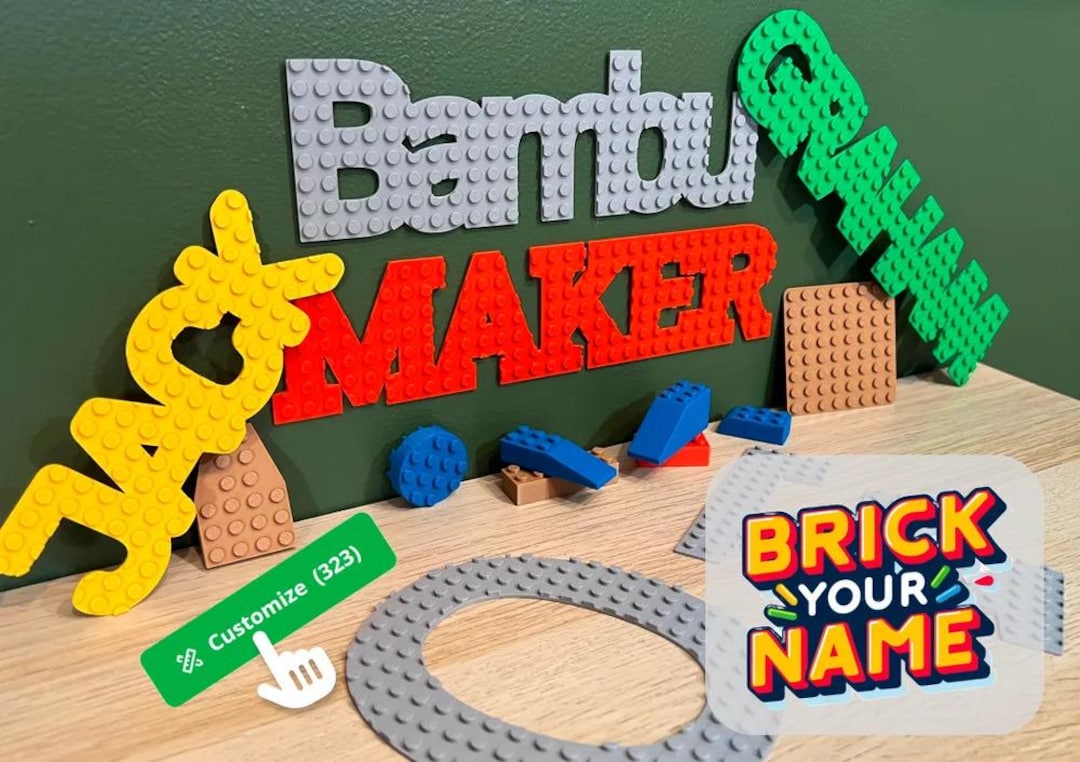 Brick Your Name! Brick Nameplates - Etsy