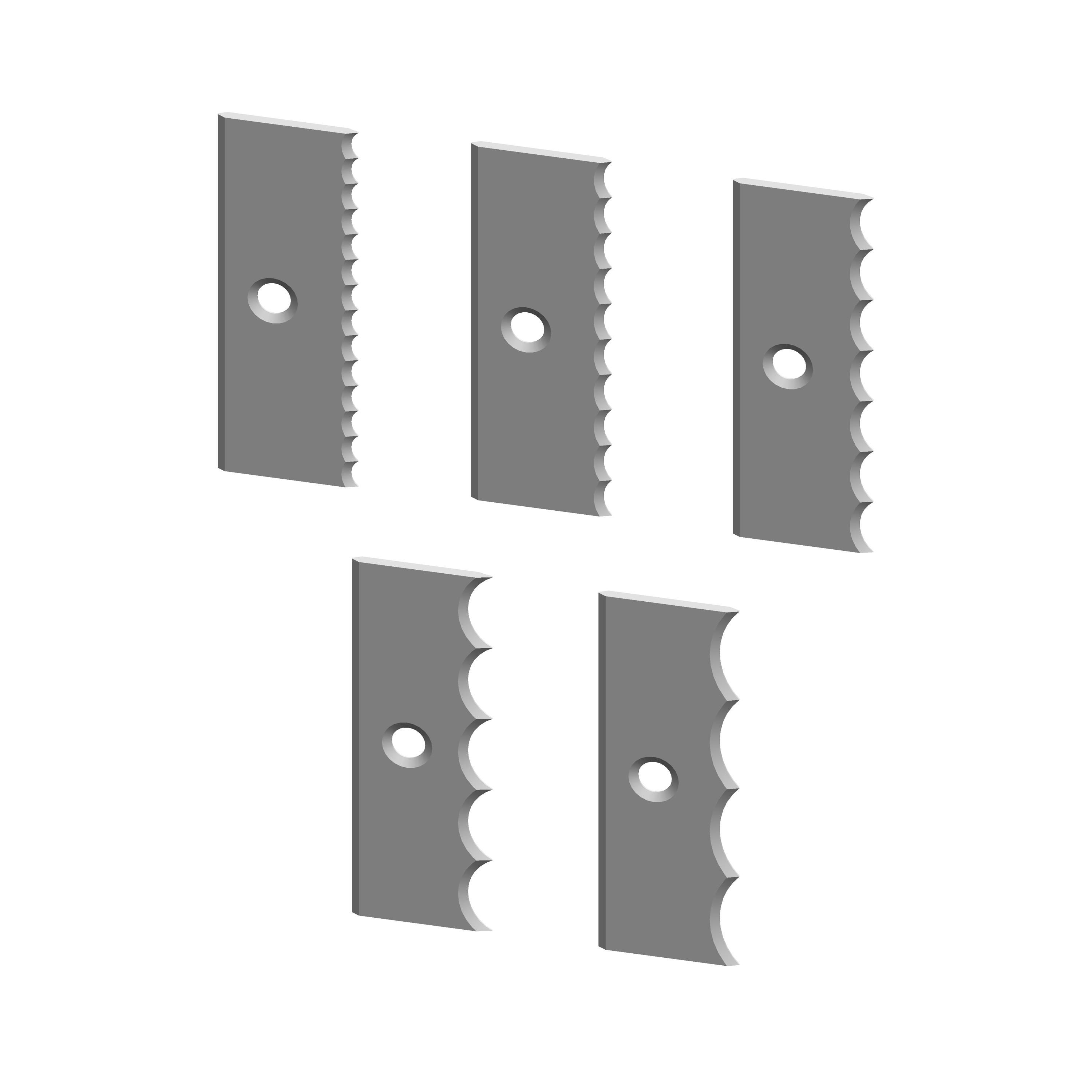 Pottery Profile Rib Bundle STL File for 3D Printing | Pottery Tools 3d ...