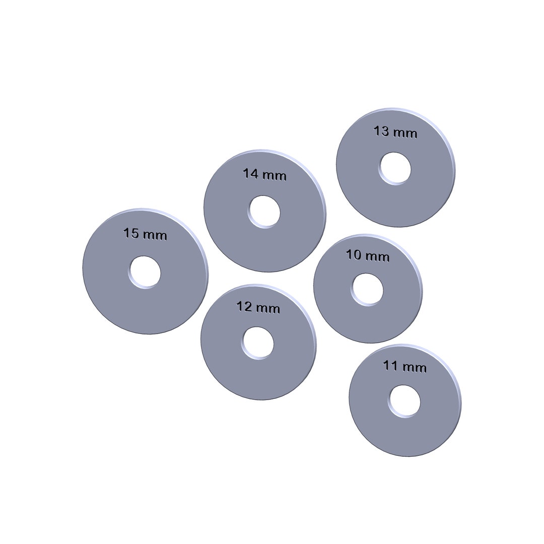 Rolling Pin Ring Guides Set (10 to 15 Mm) STL Files | Rolling Pin ...