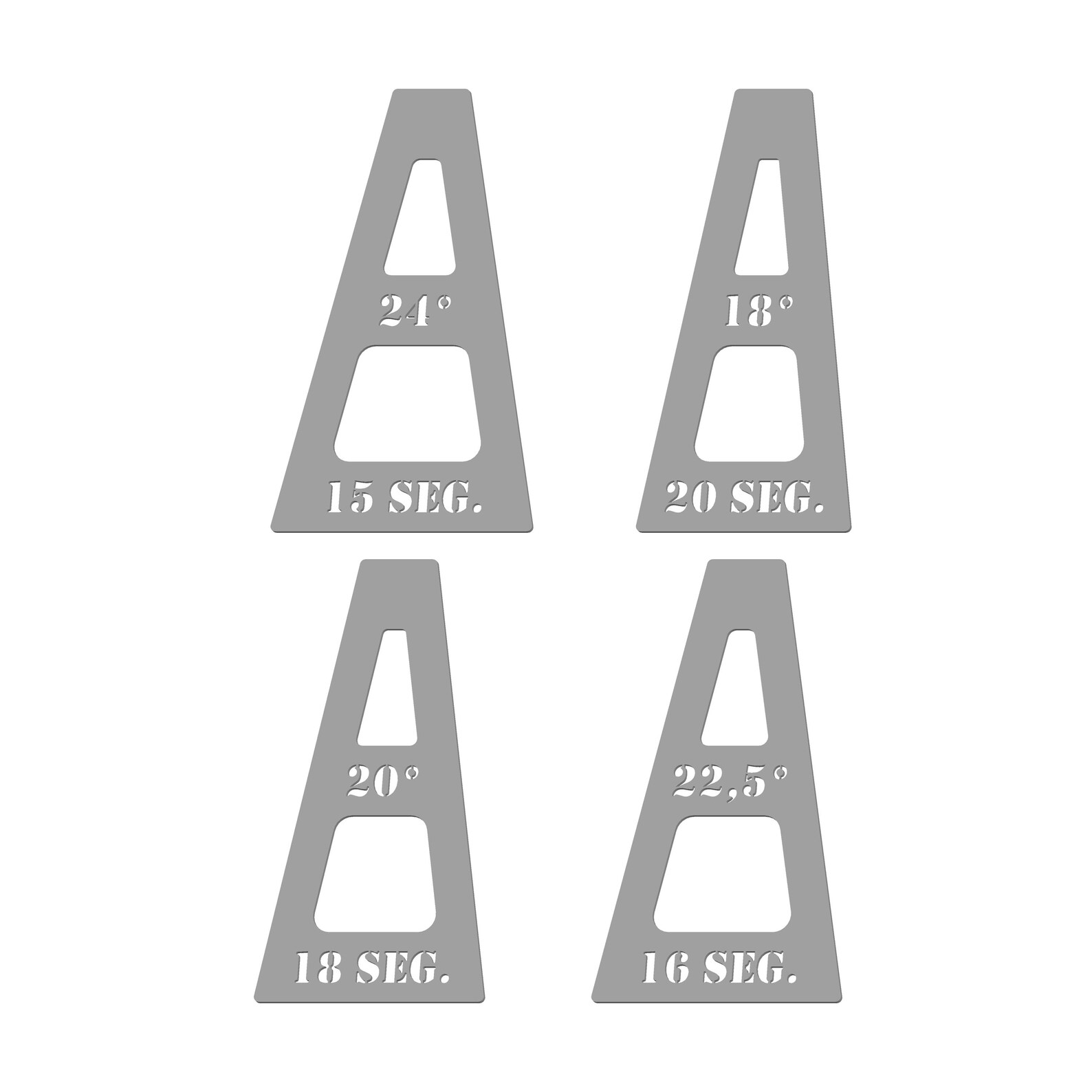 Segmented Bowl Wedgies Dxf and Svg Laser Cut Files | 24 - 20 - 18 - 22 ...