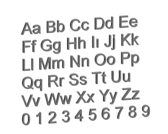 3D Font Alphabet Letters and Numbers 3D Stl File | 3D Letters Full ...