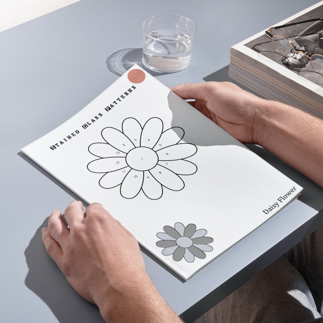 Daisy Flower Stained Glass Patterns | Stained Glass Printable Patterns ...