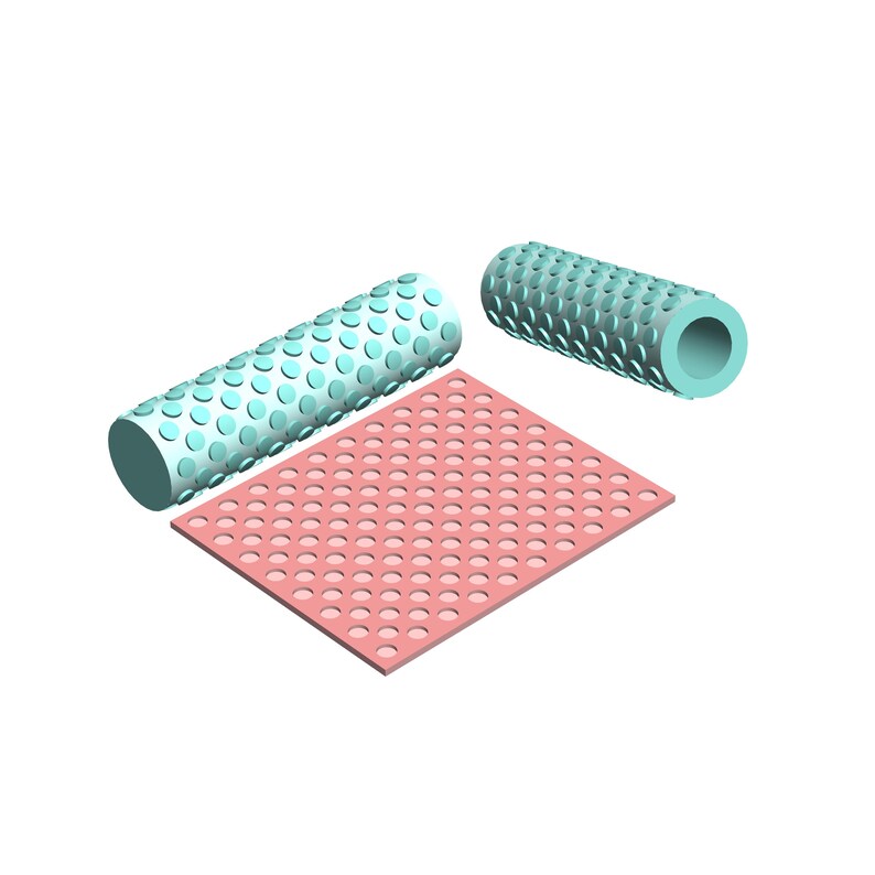 Circular Texture Roller Stl File for Polymer Clay | Polymer Clay Tool ...