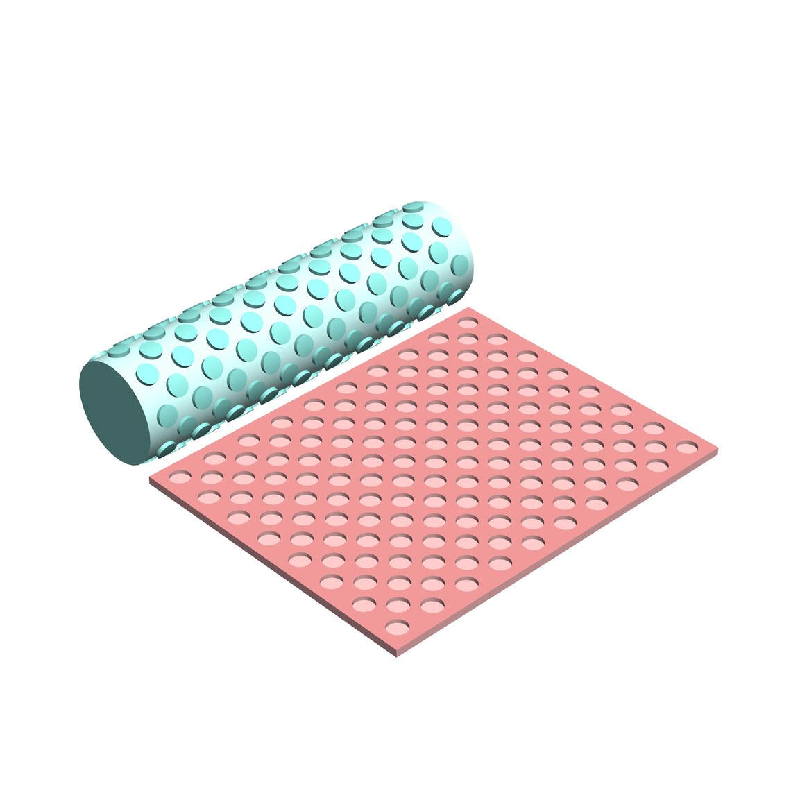 Circular Texture Roller Stl File for Polymer Clay | Polymer Clay Tool ...