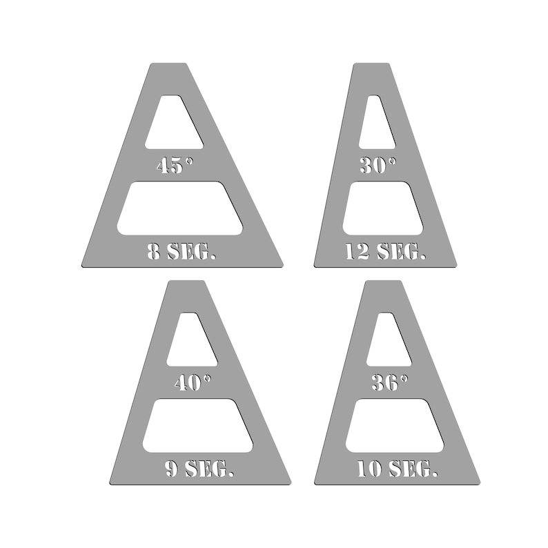 Segmented Bowl Wedgies Dxf and Svg Laser Cut Files | 45 - 40 - 36 - 30 ...