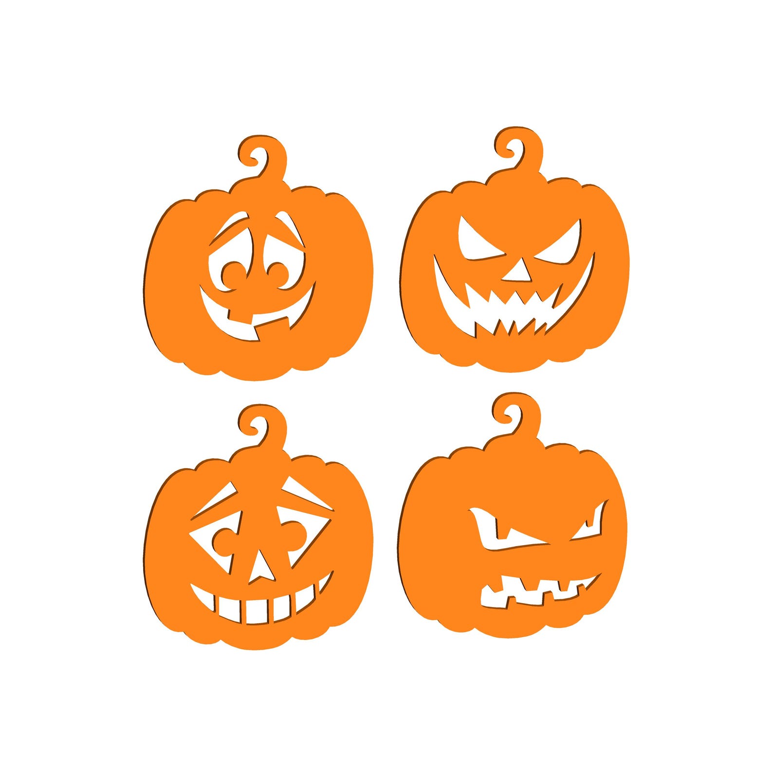 Halloween Coaster Stl Files for 3D Printing | Halloween Dxf Svg Laser ...