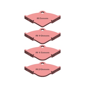 Radius Jig Set STL Files for 3D Printing | Woodworking Corner Router Radius Jig Stl Files ...