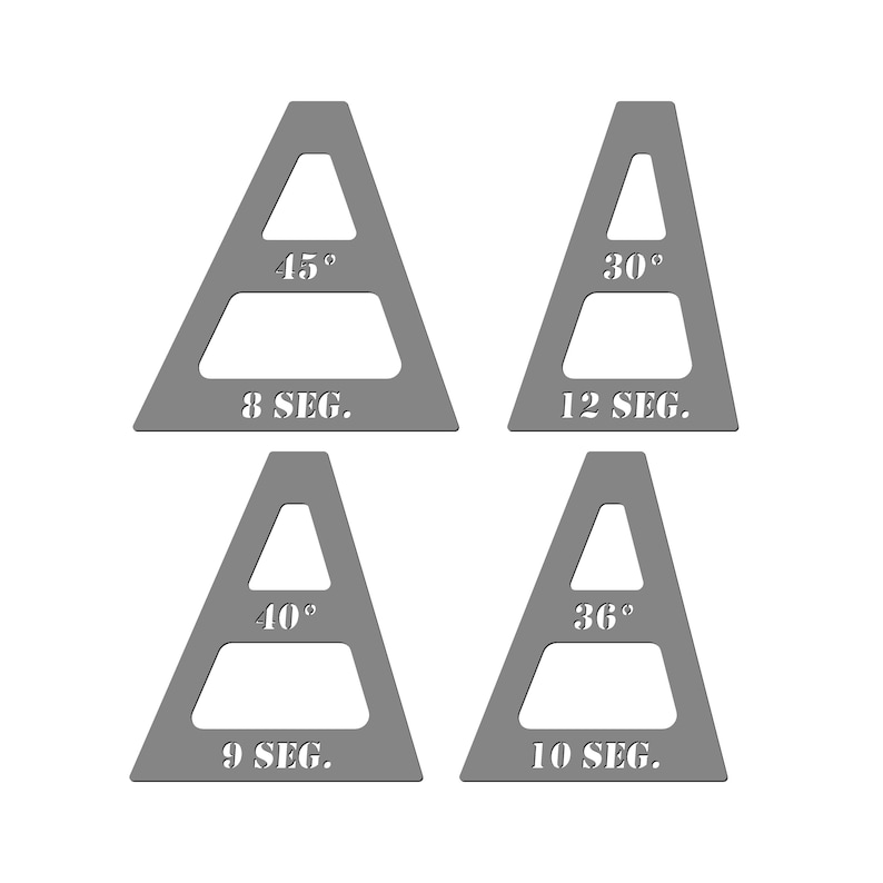 Segmented Bowl Wedgies Dxf and Svg Laser Cut Files | 45 - 40 - 36 - 30 ...